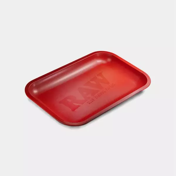 Raw Matte Red Rolling Tray: Classic, understated, and 100% RAW rolling tray