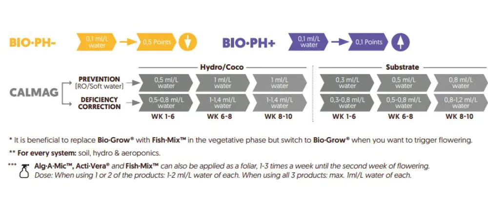 BioBizz Feeding Chart | Pro Results & How to get them